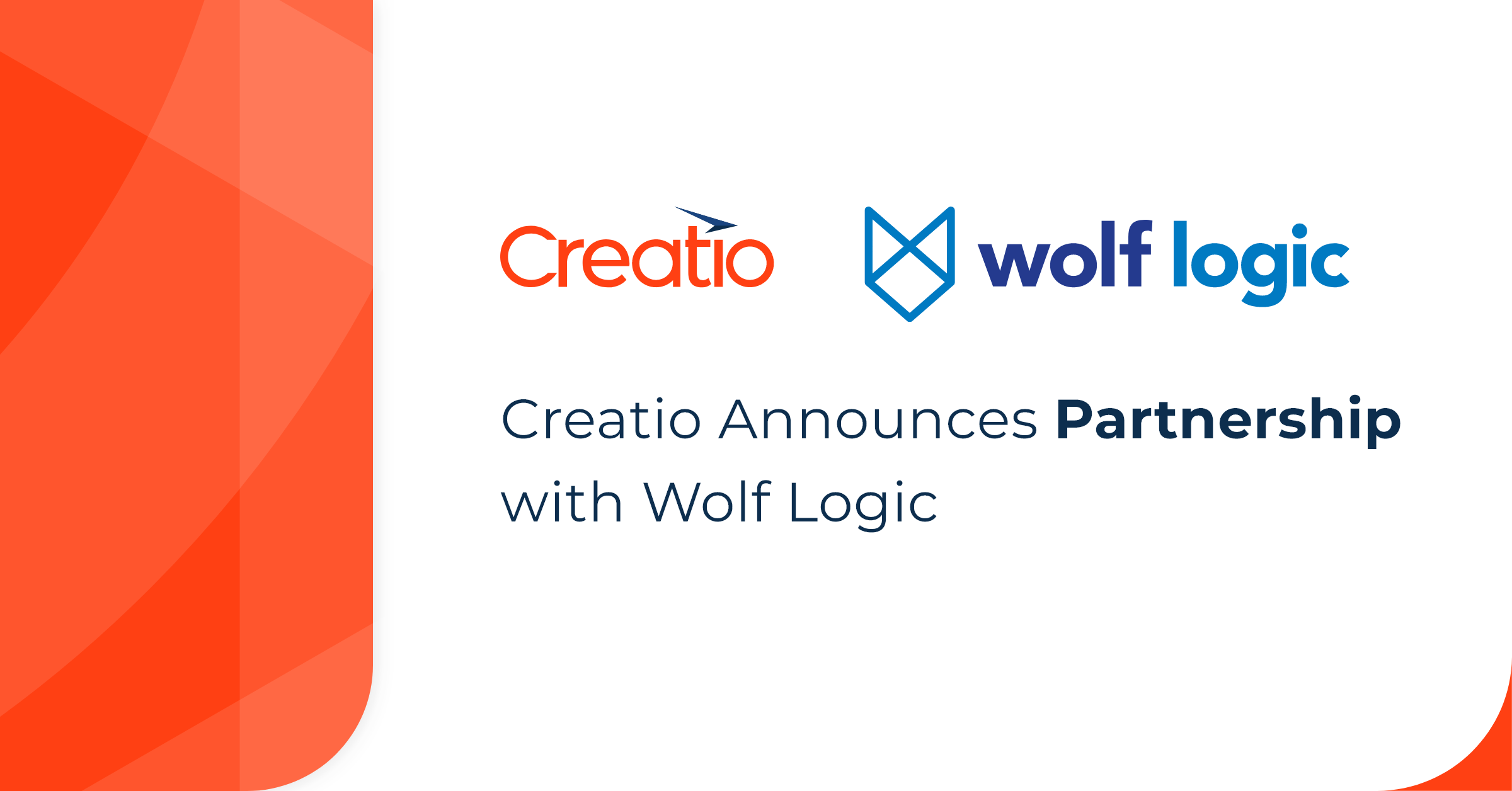 Creatio Partners with Wolf Logic to Bring the Best of No-code Technologies to More Healthcare ...